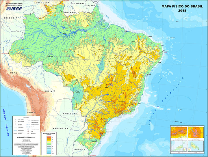 Altitude - Atlas Geográfico Escolar - IBGE